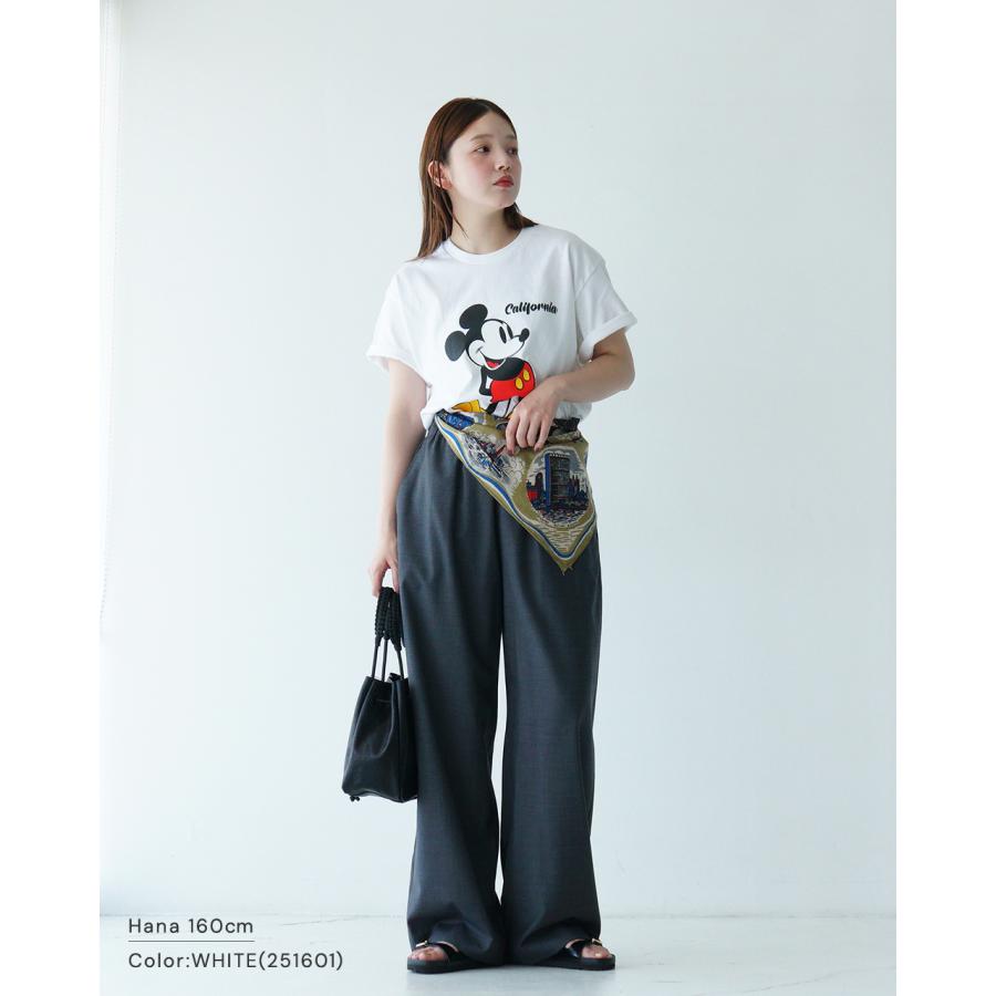 アウトレット！グッドウェア Good wear Tシャツ ミッキー 半袖Tシャツ レディース MICKEY プリントT クルーネック GDW ...