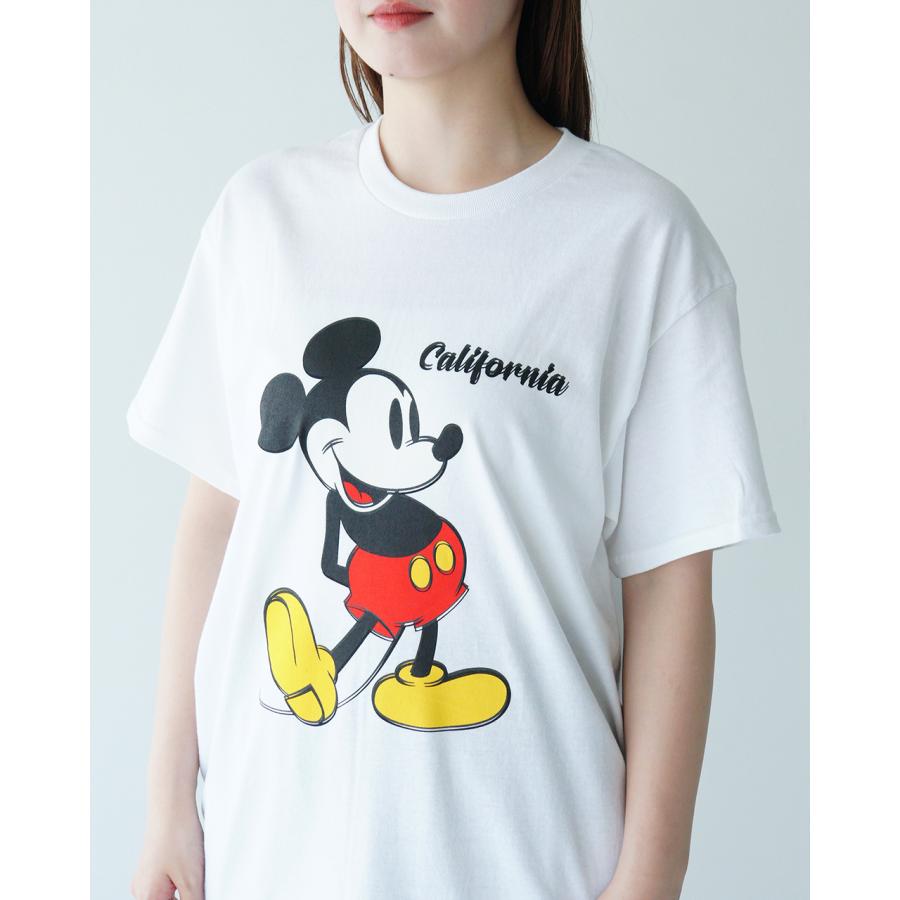 アウトレット！グッドウェア Good wear Tシャツ ミッキー 半袖Tシャツ レディース MICKEY プリントT クルーネック GDW ...