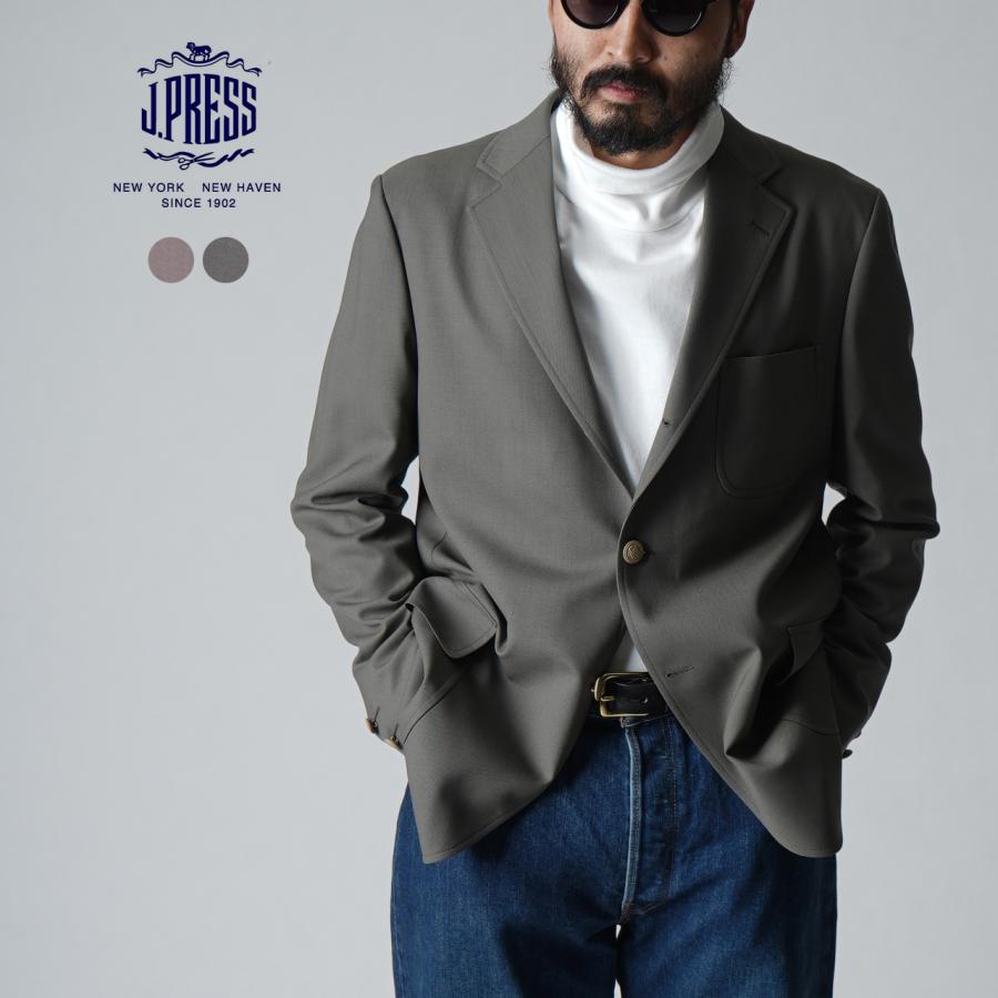 J.PRESS Jプレス 3B オーセンティック AUTHENTEIC HARD TWIST HOPSACK ベージュ オリーブ グリーン 茶 緑 メンズ BZOASW0060 セール ...