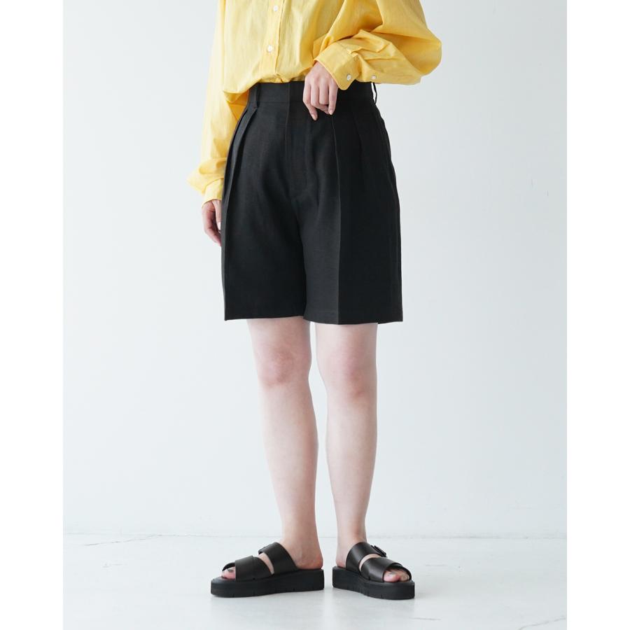 LE GLAZIK ル グラジック le glazik ショート パンツ SHORT PANTS タックショーツ ハイウエスト LG ...