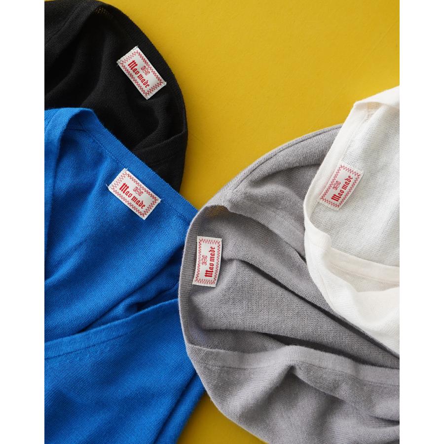 mao made 【期間限定10%OFFクーポン】アウトレット！マオメイド maomade Vネック リネンカーディガン UVカット ...