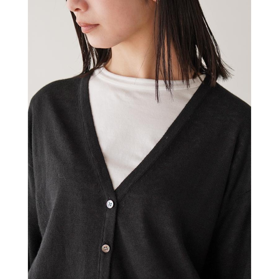 mao made 【期間限定10%OFFクーポン】アウトレット！マオメイド maomade Vネック リネンカーディガン UVカット ...