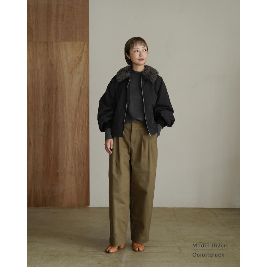 mizuiroind ミズイロインド mizuiro ind アウター ボアカラー ショートブルゾン レディース boa collar short blouson 4-270037 ...