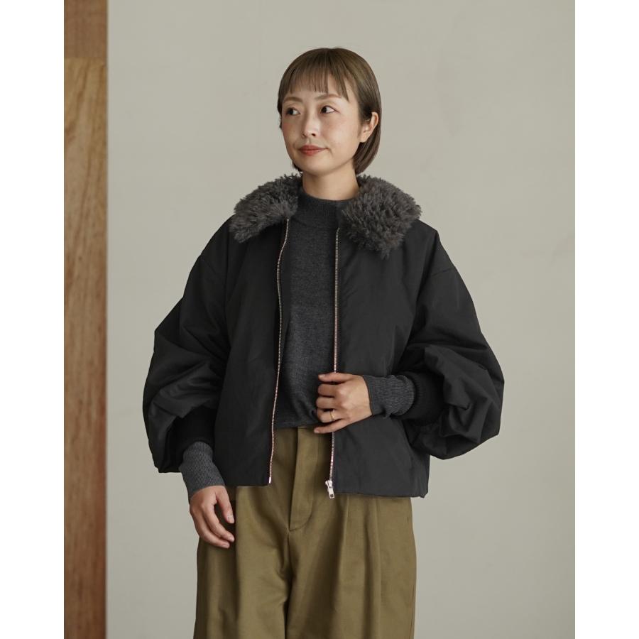mizuiroind ミズイロインド mizuiro ind アウター ボアカラー ショートブルゾン レディース boa collar short blouson 4-270037 ...