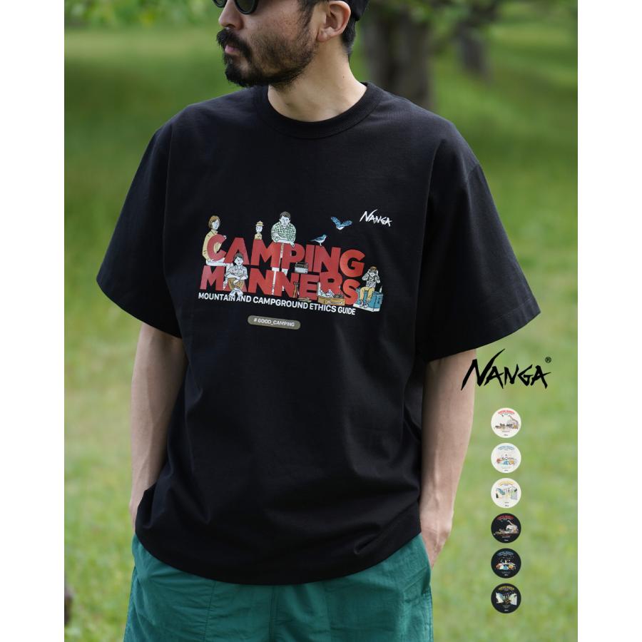 NANGA ナンガ エコ ハイブリッド キャンピング マナーズ ワイルドアニマルズティー ソープバブルズティー ペグアンドロープティーTシャツ : Crouka Yahoo!店 - 通販 ...