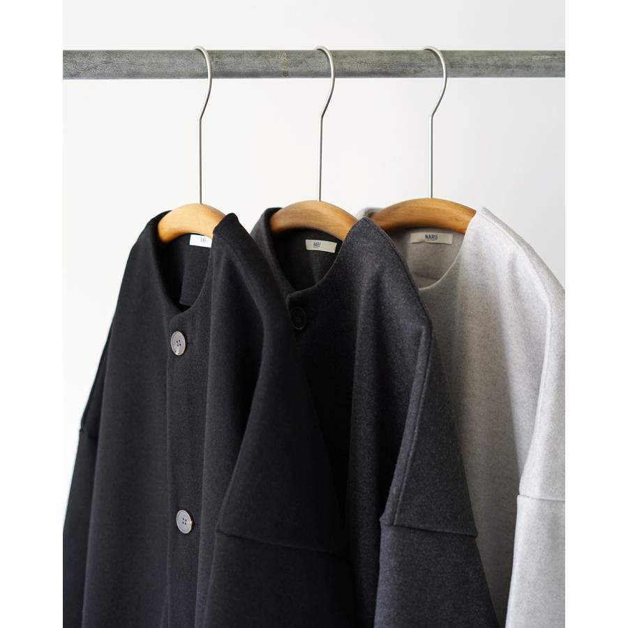 NARU ナル アウター ノーカラーコート レディース ライトメルトン グラスコート 665900 : Crouka Yahoo!店 - 通販 - Yahoo!ショッピング