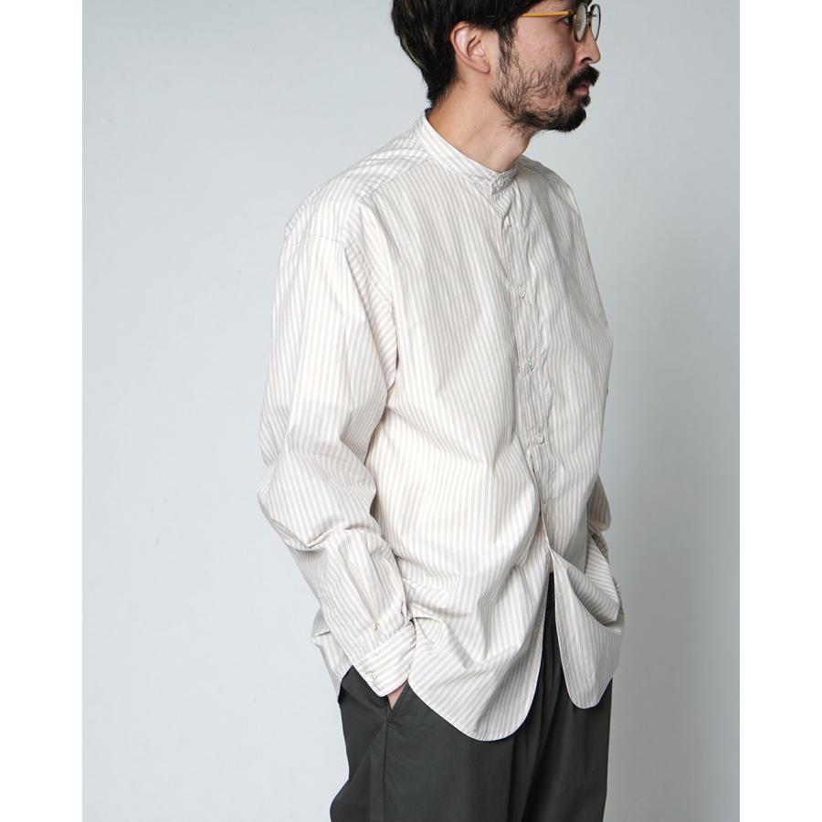 オーシバル オーチバル ORCIVAL バンド カラー シャツ BAND COLLAR SHIRT ストライプ カットソー メンズ レディース 2024春夏 OR-B0273 TYG OR ...