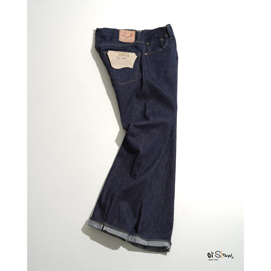 orSlow オアスロウ ボトムス パンツ 1950年代セルビッジデニム メンズ 105XX THE 1950S SELVEDGE DENIM フルレングス 01-1050XX-81 ...