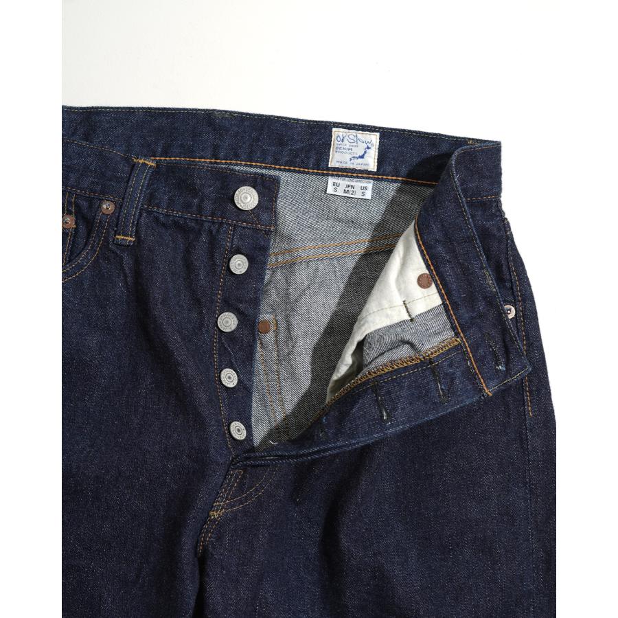 orSlow オアスロウ ボトムス パンツ 1950年代セルビッジデニム メンズ 105XX THE 1950S SELVEDGE DENIM フルレングス 01-1050XX-81 ...