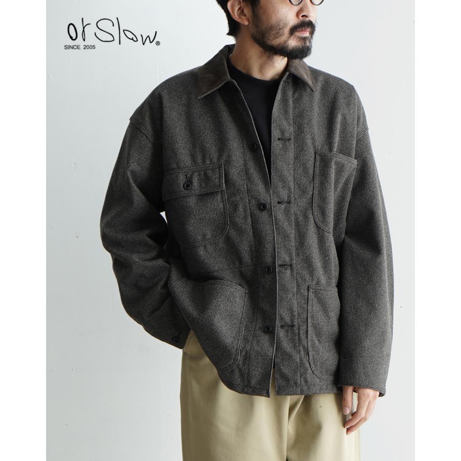 orSlow オアスロウ ブルゾン ハウンドトゥース リラックス フィット カバーオール アウター 01-6034-155 : Crouka ...