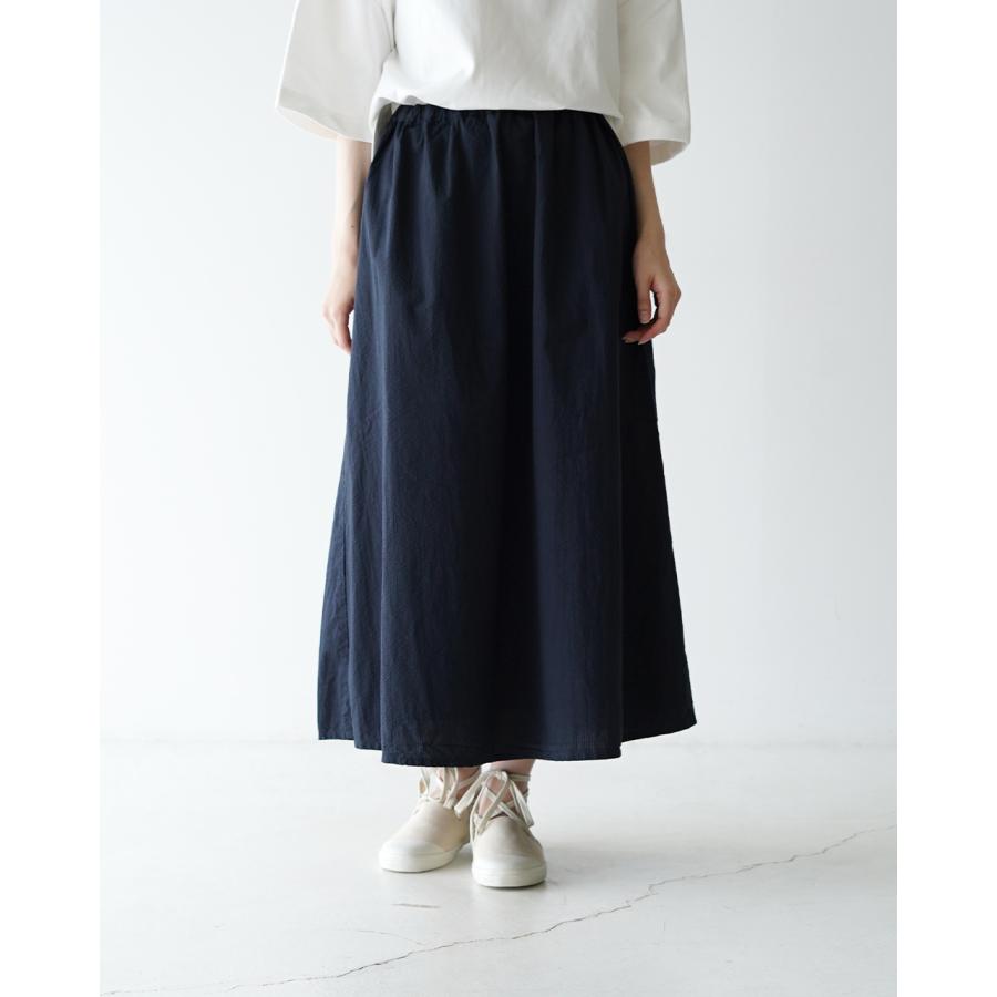 prit プリット 60 1 オーガニックコットンサッカー フレアスカート ブルー ネイビー P71426 : Crouka Yahoo!店 - 通販 - Yahoo!ショッピング