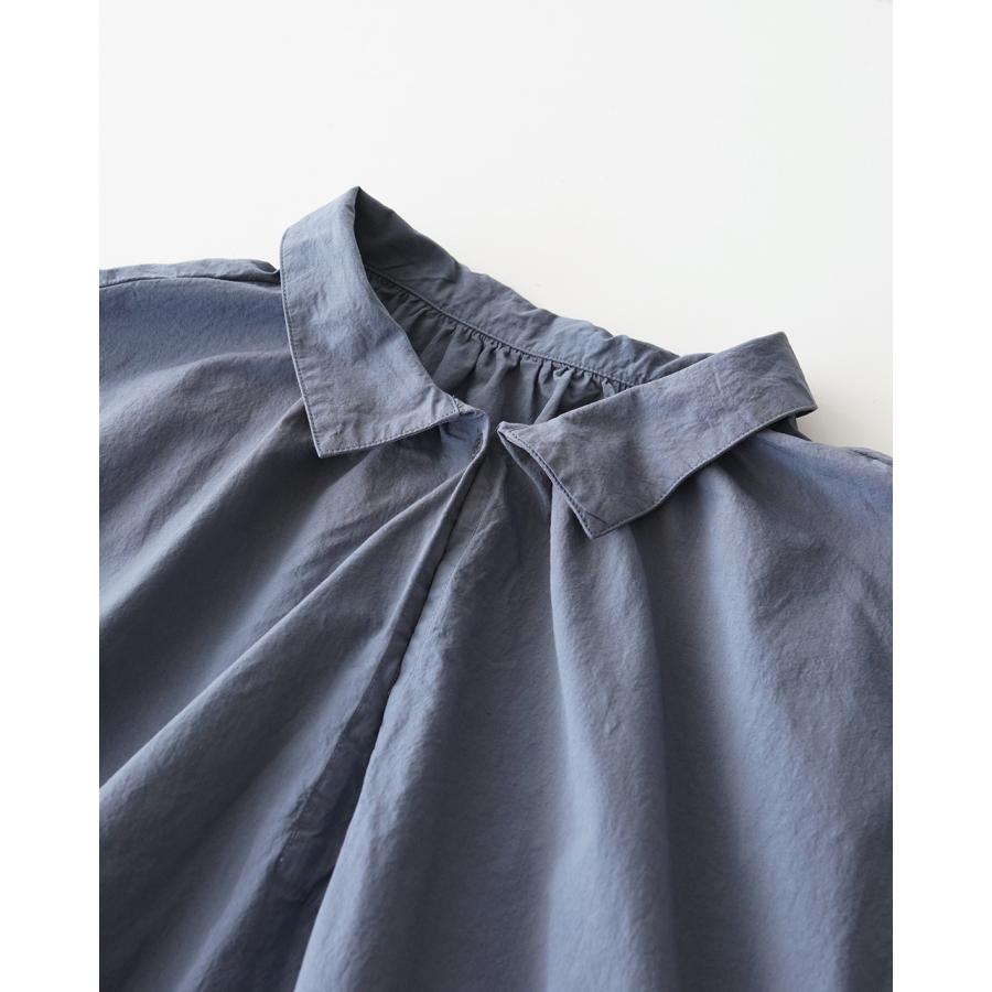 prit（プリット） SALE！プリット ブラウス コットンリネンダンプ 2wayギャザースモック シャツ P81515 : Crouka Yahoo!店 - 通販 - Yahoo!ショッピング
