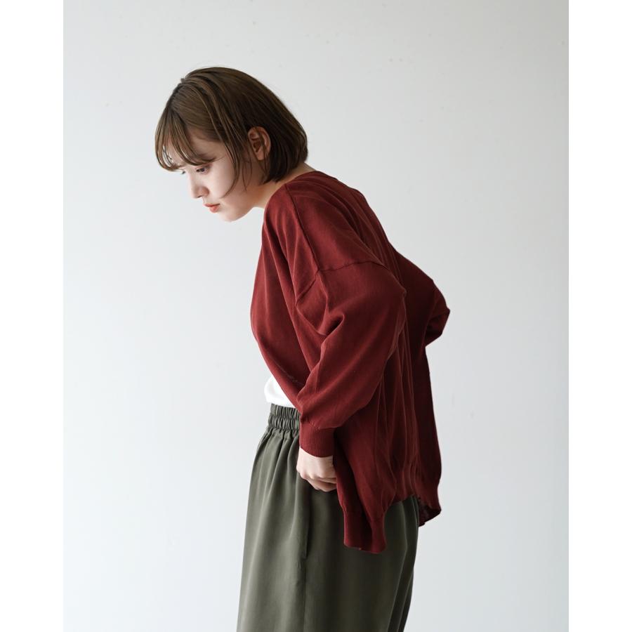 プリット prit 【Crouka別注色】40 2 ハイツイストコットン16G 天竺編み 2way ワイド カーディガン レディース 2024春夏 P914104 :prit-p914104 ...