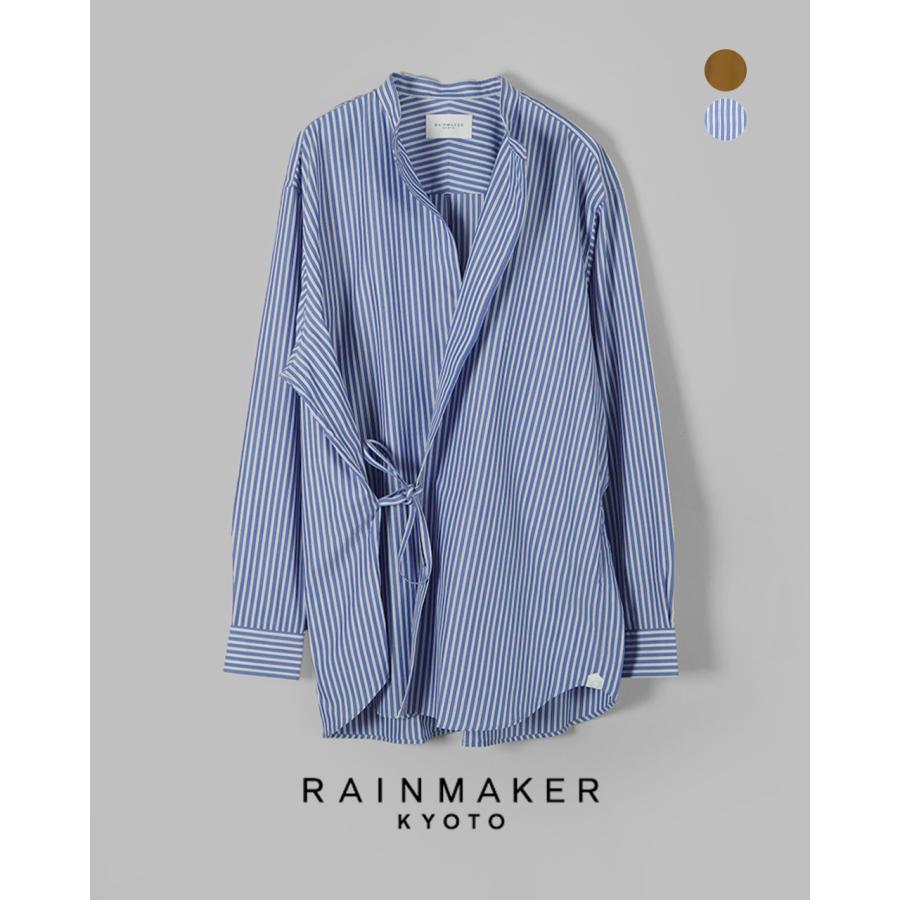 RAINMAKER レインメーカー バンドカラー ドウギ シャツ BAND COLLAR DOUGI SHIRT シナモン ストライプ メンズ RM242-015 : Crouka Yahoo ...