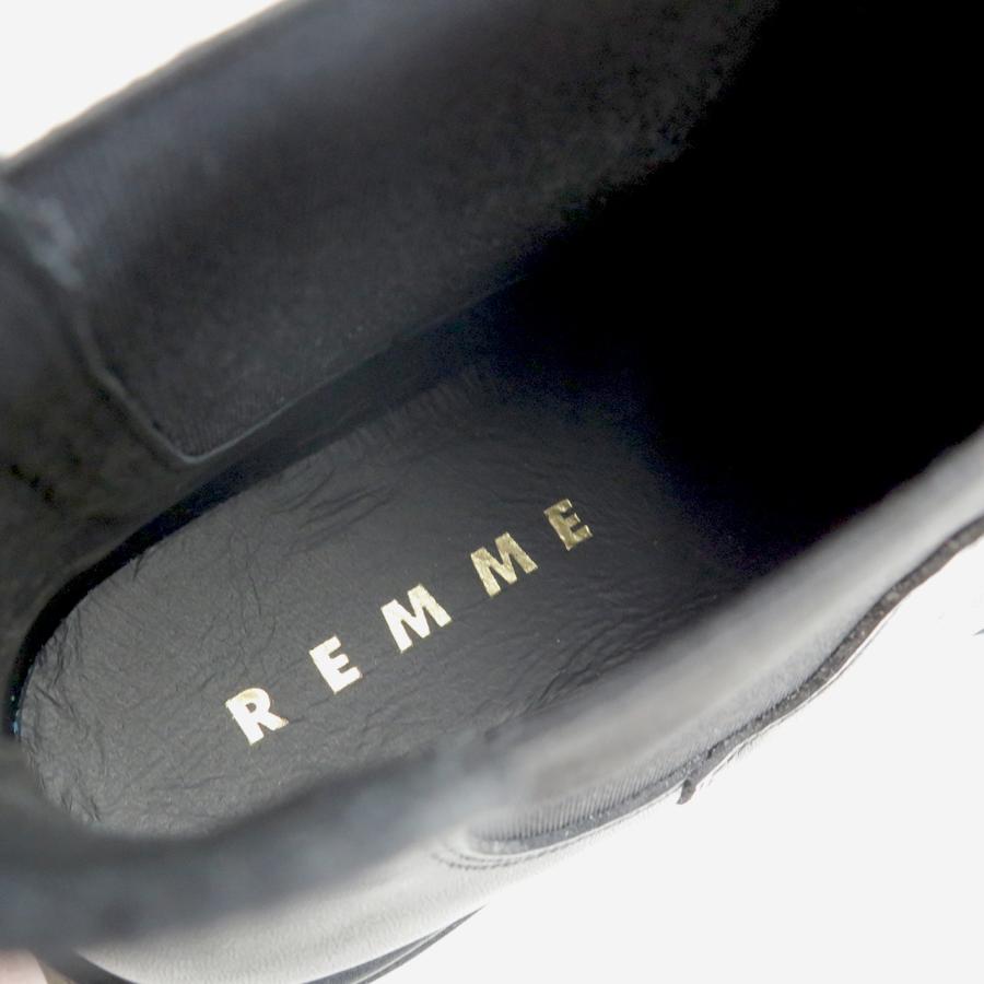 SALE レメ REMME チェルシーブーツ サイドゴアブーツ ブラック ZH-1104-PR : Crouka Yahoo!店 - 通販 - Yahoo!ショッピング