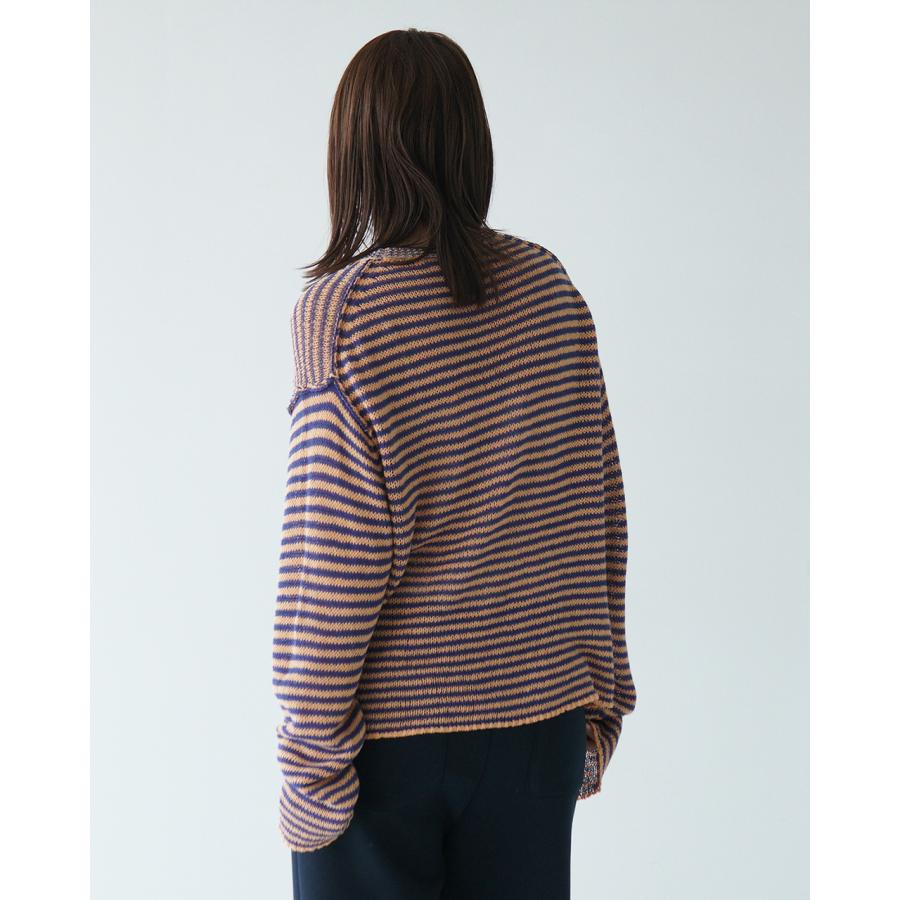 ライテンダー RYE TENDER ニット シアー ボーダートップス レディース 2025春夏 オントラトップス リネン コットン 10182500 : Crouka Yahoo!店 - 通販 ...