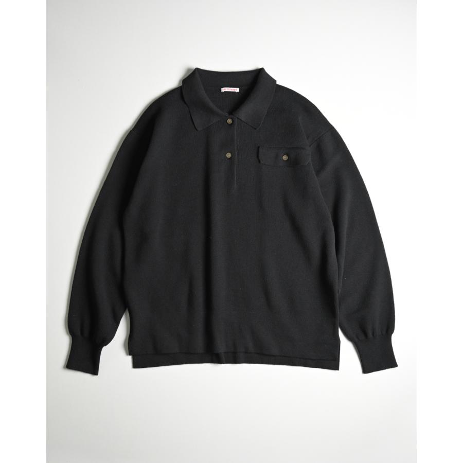 ライテンダー RYE TENDER マリー ニット ポロ MURRAY KNIT POLO ホワイト ブラック ユニセックス R24-01-01-014 : ryete-r240101009 ...