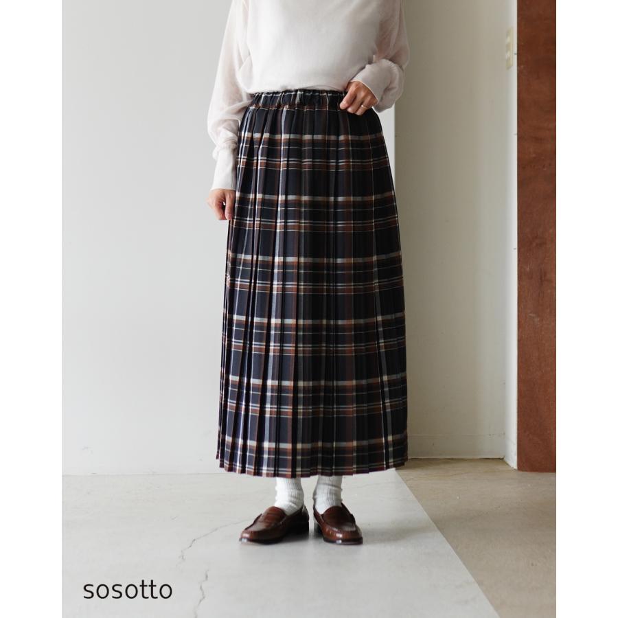 ソソット sosotto ロングスカート チェック 切替 プリーツスカート レディース イージー 42472317 :sosot-42472317:Crouka Yahoo!店 - 実店舗の ...