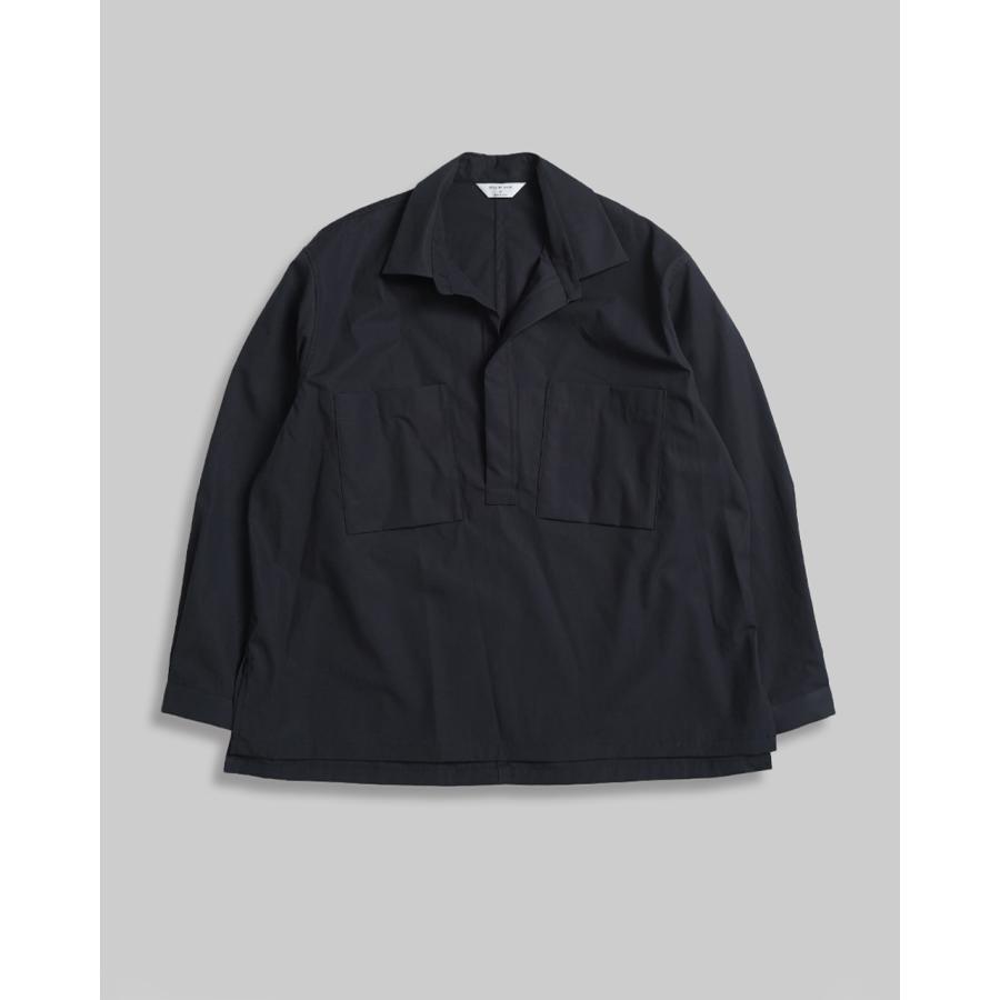 STILL BY HAND スティルバイハンド ボタンレス オーバーシャツ Buttonless over shirt スキッパーブルゾン グレー ベージュ 灰 茶 BL04241 ...