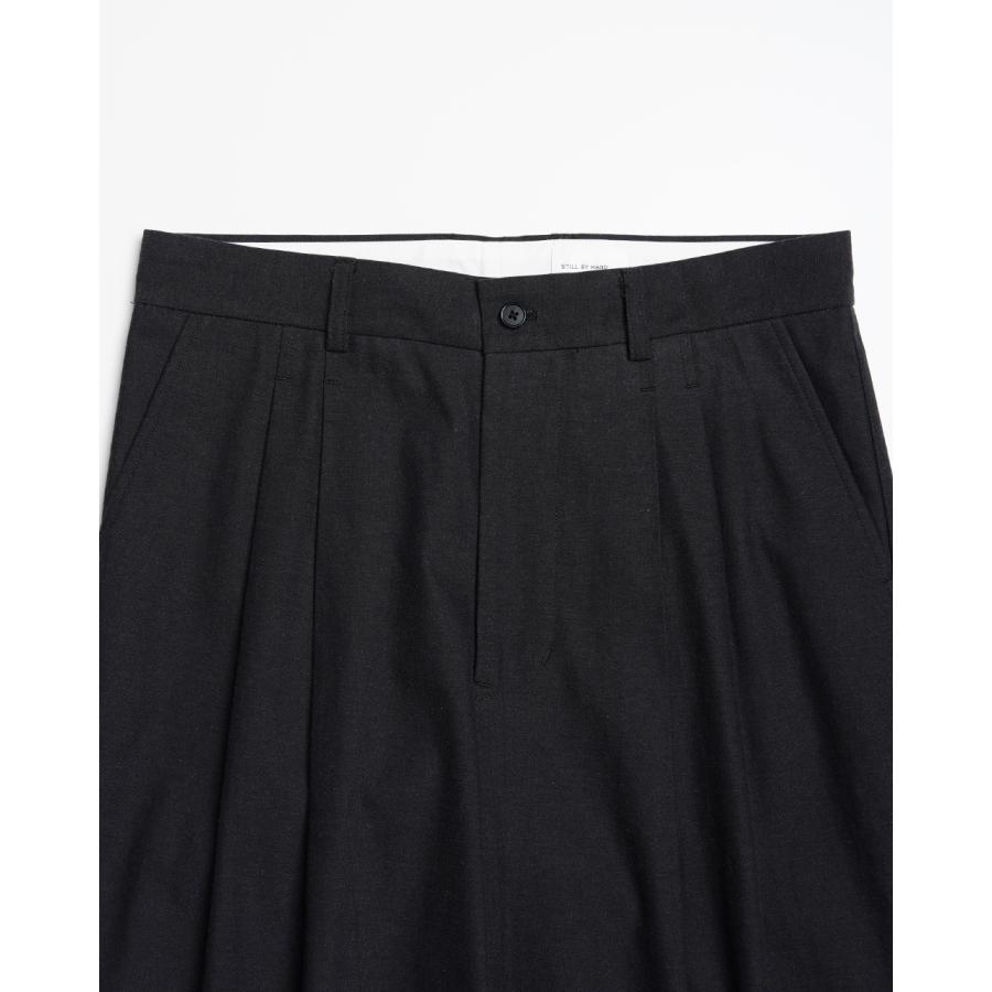 STILL BY HAND 【今だけポイント10倍】スティルバイハンド ディープ タック プレスド パンツ Deep tuck pressed pants 2タック メンズ PT09243 ...