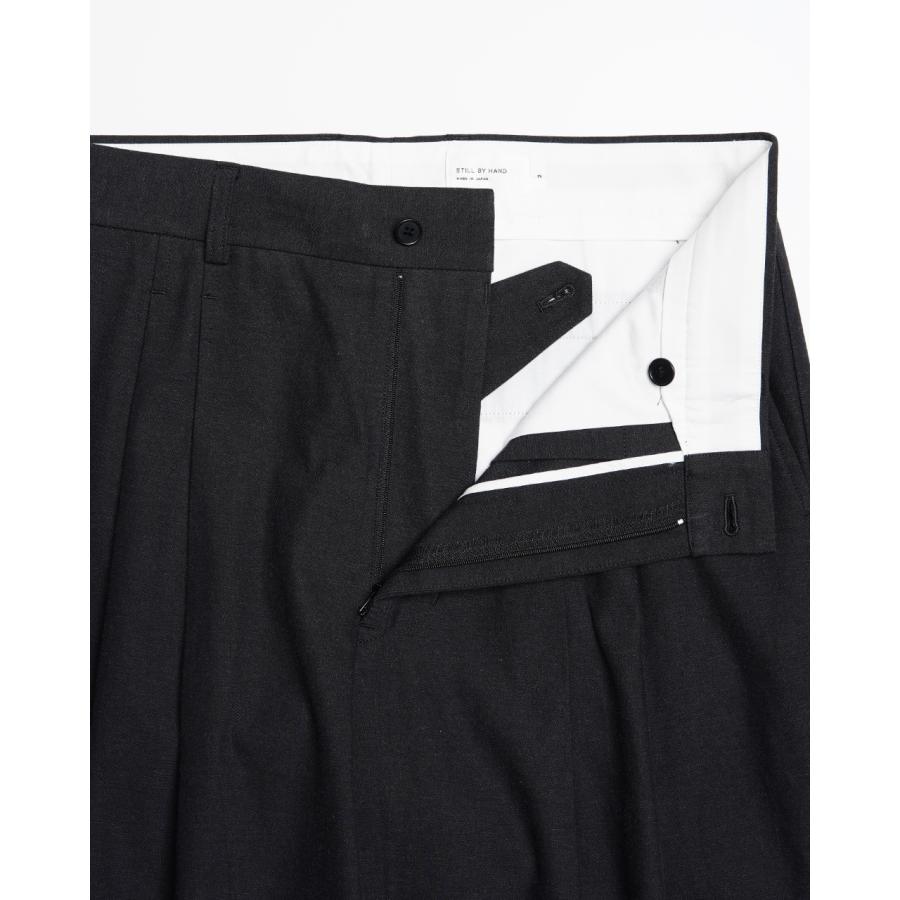 STILL BY HAND 【今だけポイント10倍】スティルバイハンド ディープ タック プレスド パンツ Deep tuck pressed pants 2タック メンズ PT09243 ...