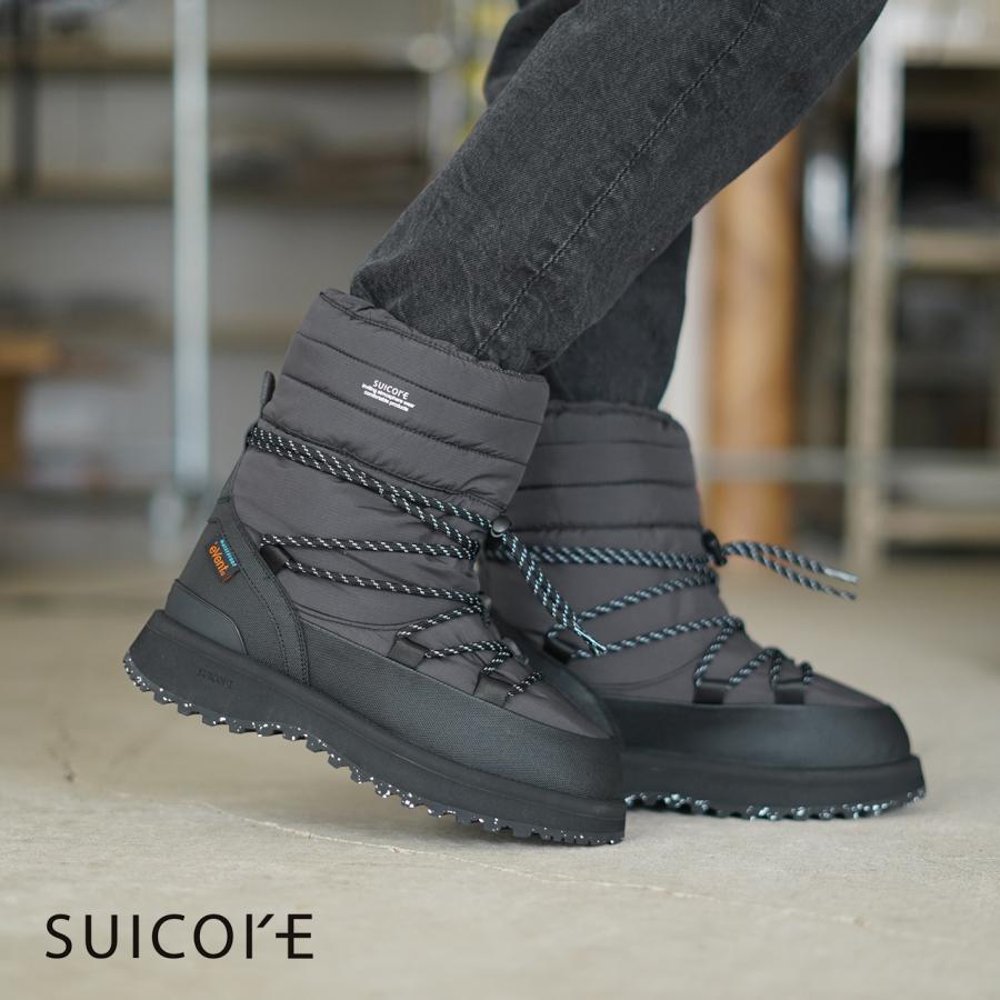 スイコック SUICOKE バウワー ハイカット ブーツ BOWER-evab-HI-LACE レースアップ ブーツ ブラック レディース ...