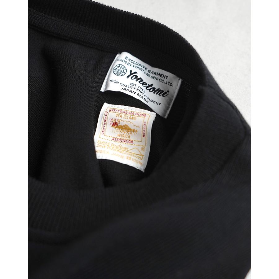 Yonetomi NEW BASIC ヨネトミ リジッド シーアイランド コットン ヨコマルドニットTシャツ メンズ 95-252-022 : Crouka Yahoo!店 - 通販 ...