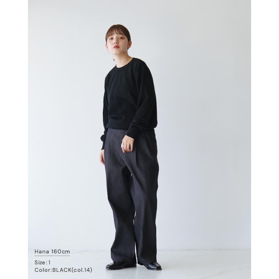 ヨネトミ Yonetomi ニューベーシック ニット NEW BASIC ハイ ツイスト ウール ニット プルオーバー HIGH TWIST WOOL KNIT P O 2024秋冬 95 ...
