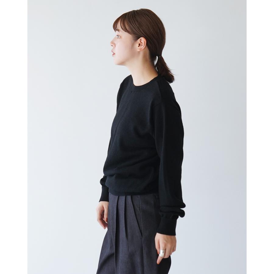 ヨネトミ Yonetomi ニューベーシック ニット NEW BASIC ハイ ツイスト ウール ニット プルオーバー HIGH TWIST WOOL KNIT P O 2024秋冬 95 ...