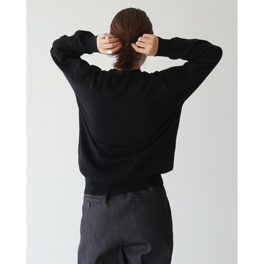 ヨネトミ Yonetomi ニューベーシック ニット NEW BASIC ハイ ツイスト ウール ニット プルオーバー HIGH TWIST WOOL KNIT P O 2024秋冬 95 ...