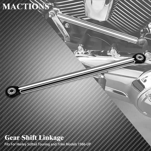 高品質のオートバイギアシフトレバー 330mm ハーレー ツーリング ロード ストリート グライドソフテイル ボーイブレークアウト用 1986 ...