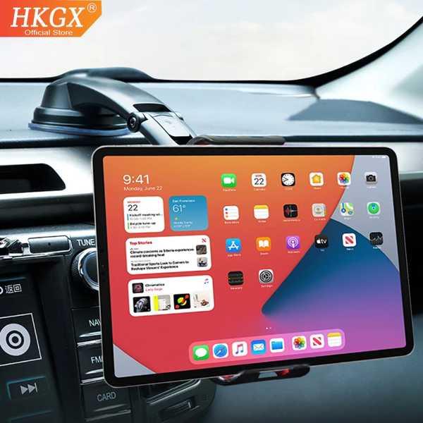 Hkgx-タブレットホルダー、Samsung Galaxy z Fold 4、ipad Mini air、車の携帯電話スタンド、拡張用の車の ...
