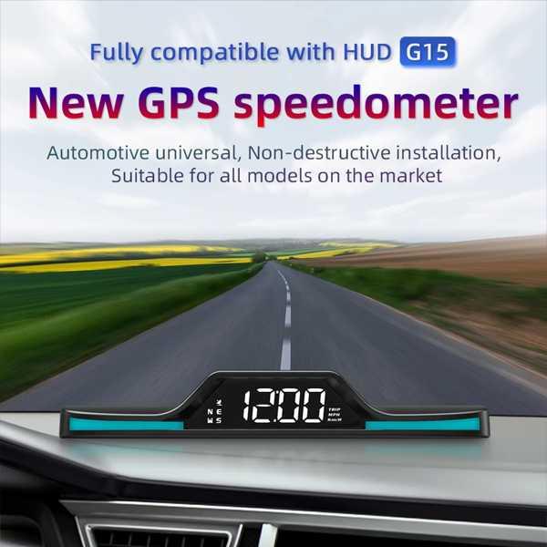 G15 hud LEDディスプレイ付き電子ヘッドアップディスプレイ GPS 車の速度検出器 セキュリティアラーム 走行距離計 : クラウドショップ - 通販 - Yahoo!ショッピング