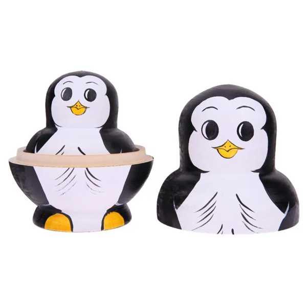 10ピース/セットペンギンパターンロシアマトリョーシカ人形バス 10ピース/セットペンギンパターンロシアマトリョーシカ人形バス