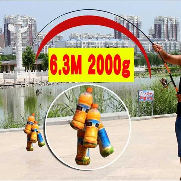 カーボン伸縮式ロックフィッシングロッド mパワー 旅行 ボート タフ 2.7m 3.6m 4.5m 5.4m 6.3m : クラウドショップ - 通販 - Yahoo!ショッピング