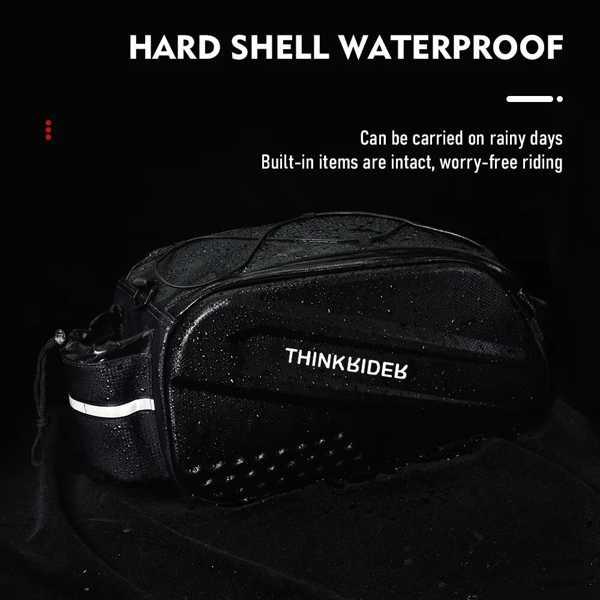ThinkRider Bicycle Hard Shell Tear Hunch Bag、14L Large Capacity Bag ...
