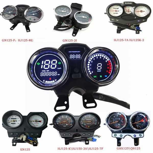 スズキモーターサイクル用デジタルLEDメーター デジタルスピードメーターモデルgn125 gn150 gn 125 en125 gsx125 qs125用 : クラウドショップ - 通販 ...