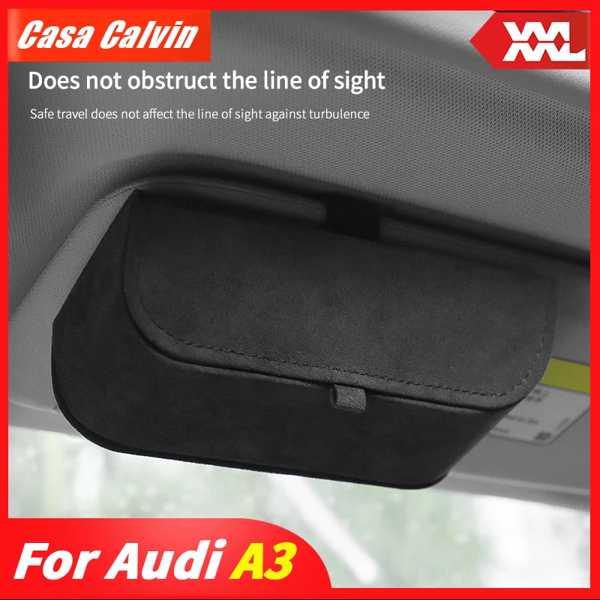 車のサンシェードグラスホルダー,アウディa3 8p 8l 8v 8y a4 b6 b7 b8 b9 a5 a6 a7 a8 q3 q5 q7 tt s3 s4 s5 rs3 rs5アクセサリー ...