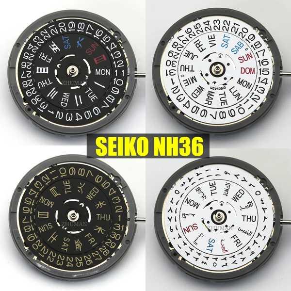 Seiko nh36a移動、nh36の複数のバージョンの高精度機械式ムーブメント、24宝石3/3.8日の王冠 : クラウドショップ - 通販 ...