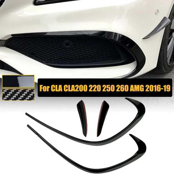 W117 Front Bumper Splitter Spoiler Canard Air Knife Trim Sticker for ...