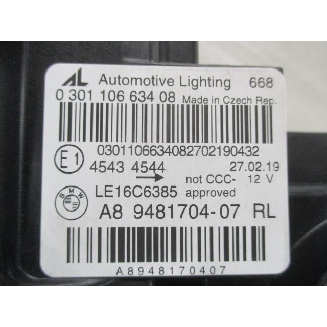 BMW 3シリーズ 3BA-5F20 右ヘッドランプASSY 63118496158 335529 : クラウン2号店 - 通販 ...