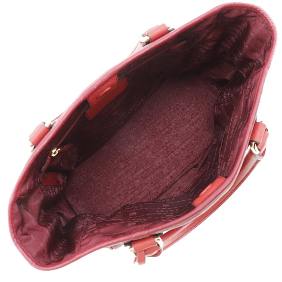 LOEWE ロエベ 2WAYショルダー PIEL VACUNA COWHIDE 318.32.C86 ハンドバッグ レザー 赤 レディース【17143035】中古 : 17143035 ...