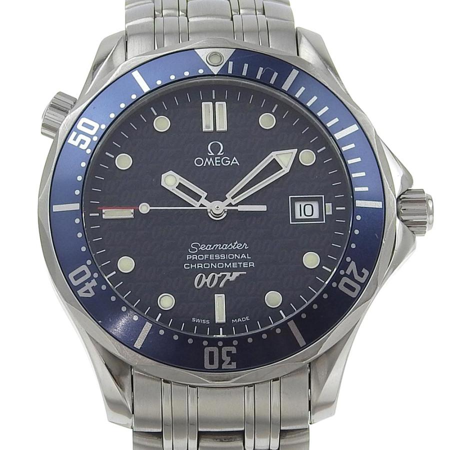OMEGA オメガ シーマスター プロフェッショナル 007 40th 2537.80 腕時計 SS 自動巻き メンズ 黒文字盤 ...
