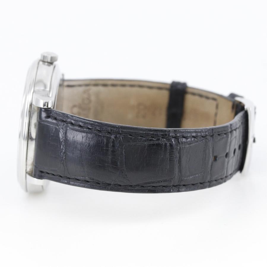 OMEGA オメガ デビル/デヴィル プレステージ cal.2202 4813.50 腕時計 SS×レザー 自動巻き スモールセコンド ...