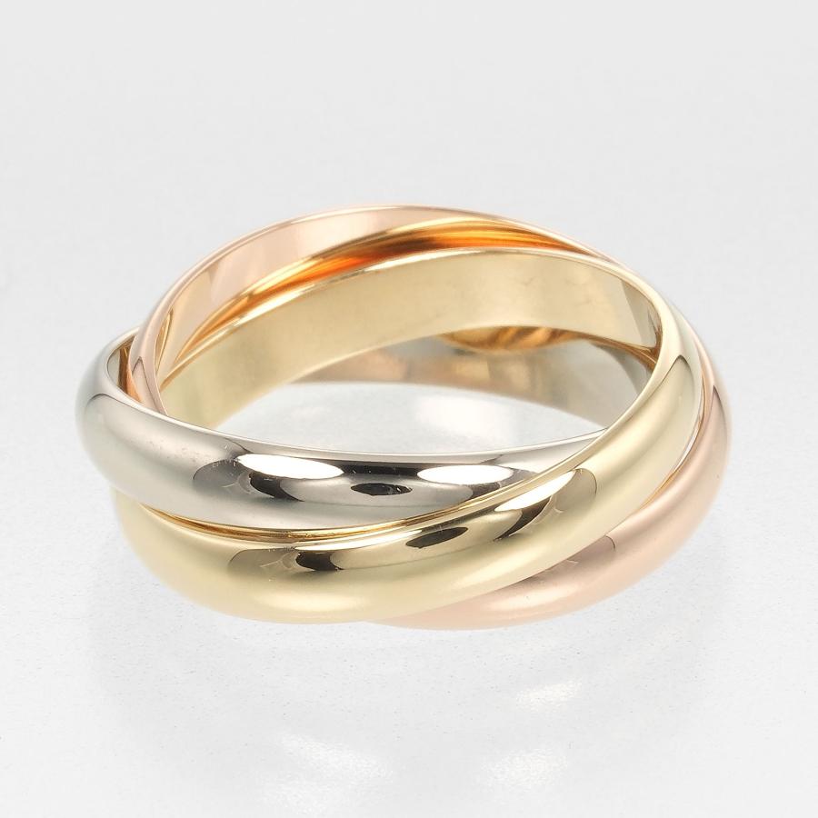 Cartier カルティエ トリニティ 13号 リング 指輪 3.4mmバンド K18ゴールド YG PG WG 約8.33g【I140525018】中古 : CROWNヤフー店 - 通販 ...