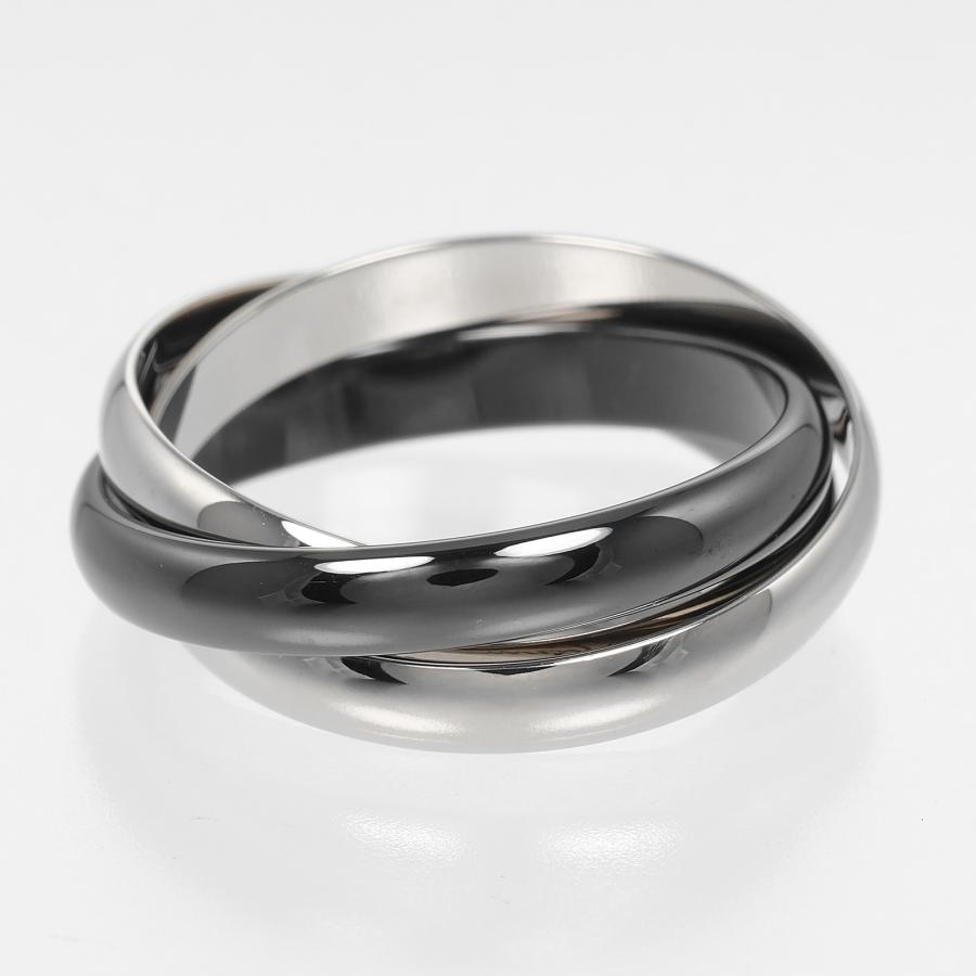 Cartier カルティエ CARTIER トリニティ 22号 リング 指輪 3.4mmバンド K18WG ホワイトゴールド セラミック 約7.8g【I161325016】中古 : CROWN ...