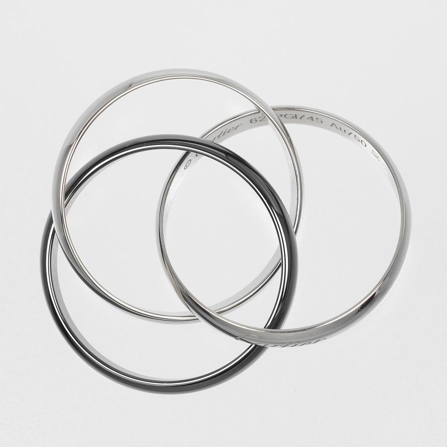 Cartier カルティエ CARTIER トリニティ 22号 リング 指輪 3.4mmバンド K18WG ホワイトゴールド セラミック 約7.8g【I161325016】中古 : CROWN ...