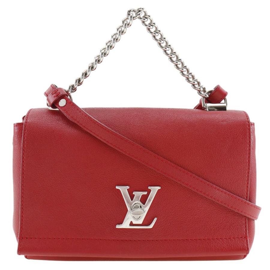 LOUIS VUITTON ルイ・ヴィトン ロックミーBB 2WAY M51202 DU0197 ショルダーバッグ カーフ ルビー 赤 ...