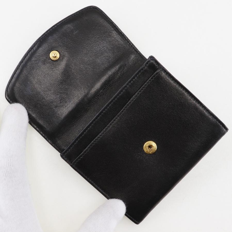 CHANEL シャネル ココマーク ヴィンテージ ラムスキン 黒 ケース レディース CHANEL（シャネル） ココマーク ヴィンテージ コインケース ラムスキン