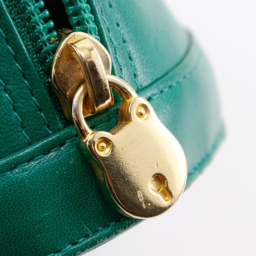 BALLY バリー ロングショルダー バイカラー トートバッグ カーフ 緑/黒